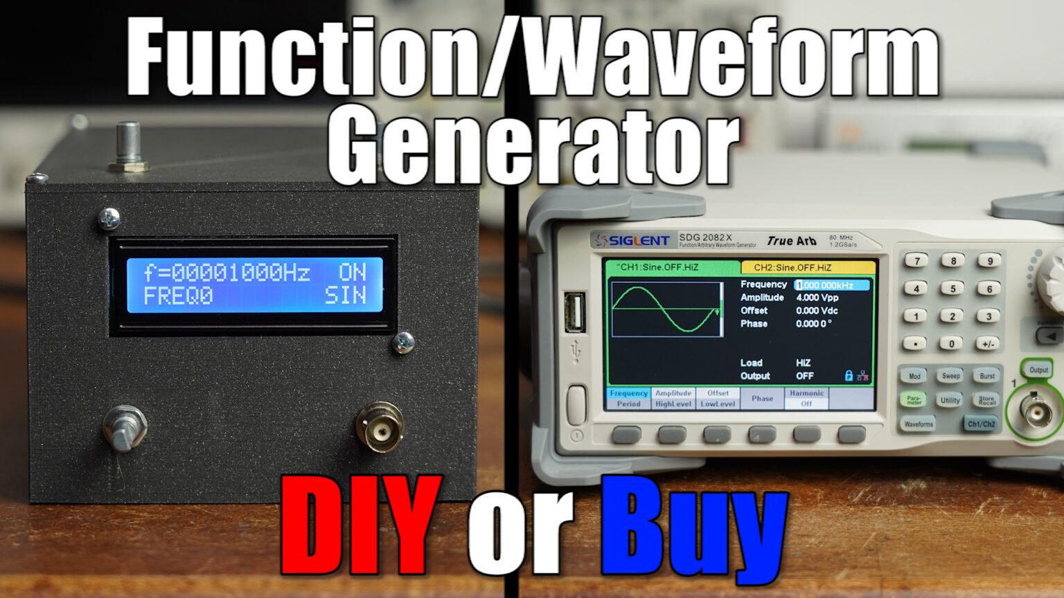 How to build a homemade function generator? - GigaElectronica