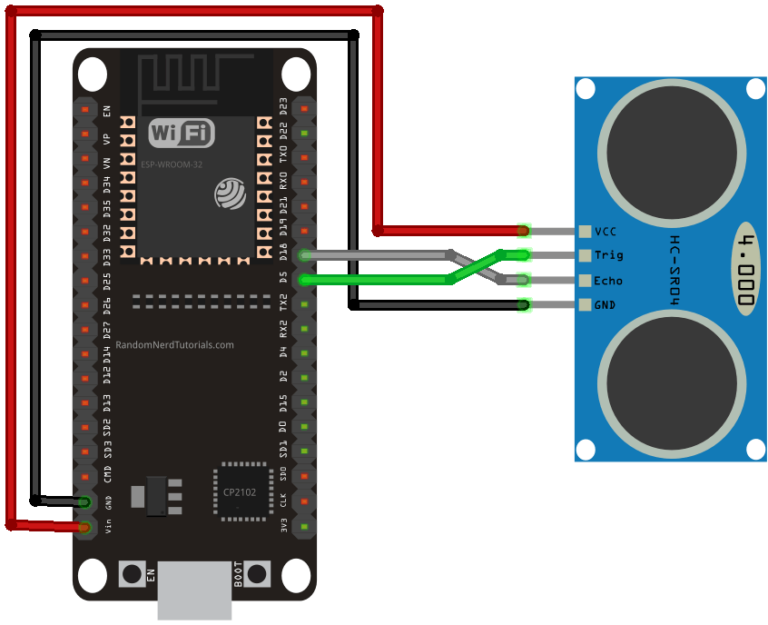 How to use HC-SR04 ultrasonic sensor with ESP32? – FAQ About Electronics